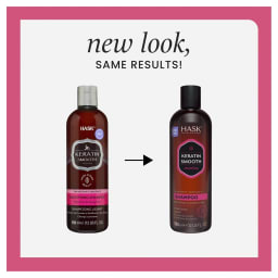 HASK Keratin Smooth Smoothing Shampoo 355ml - Keratin and Jojoba Seed ...