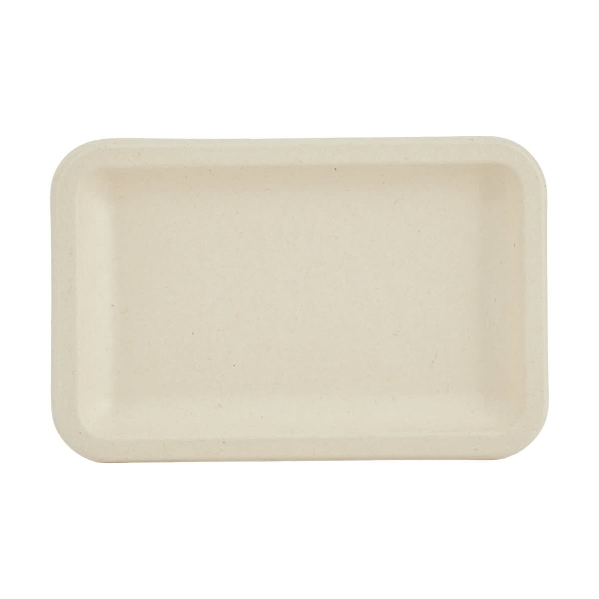 12 Piece Sugarcane Pulp Rectangle Plates - Kmart