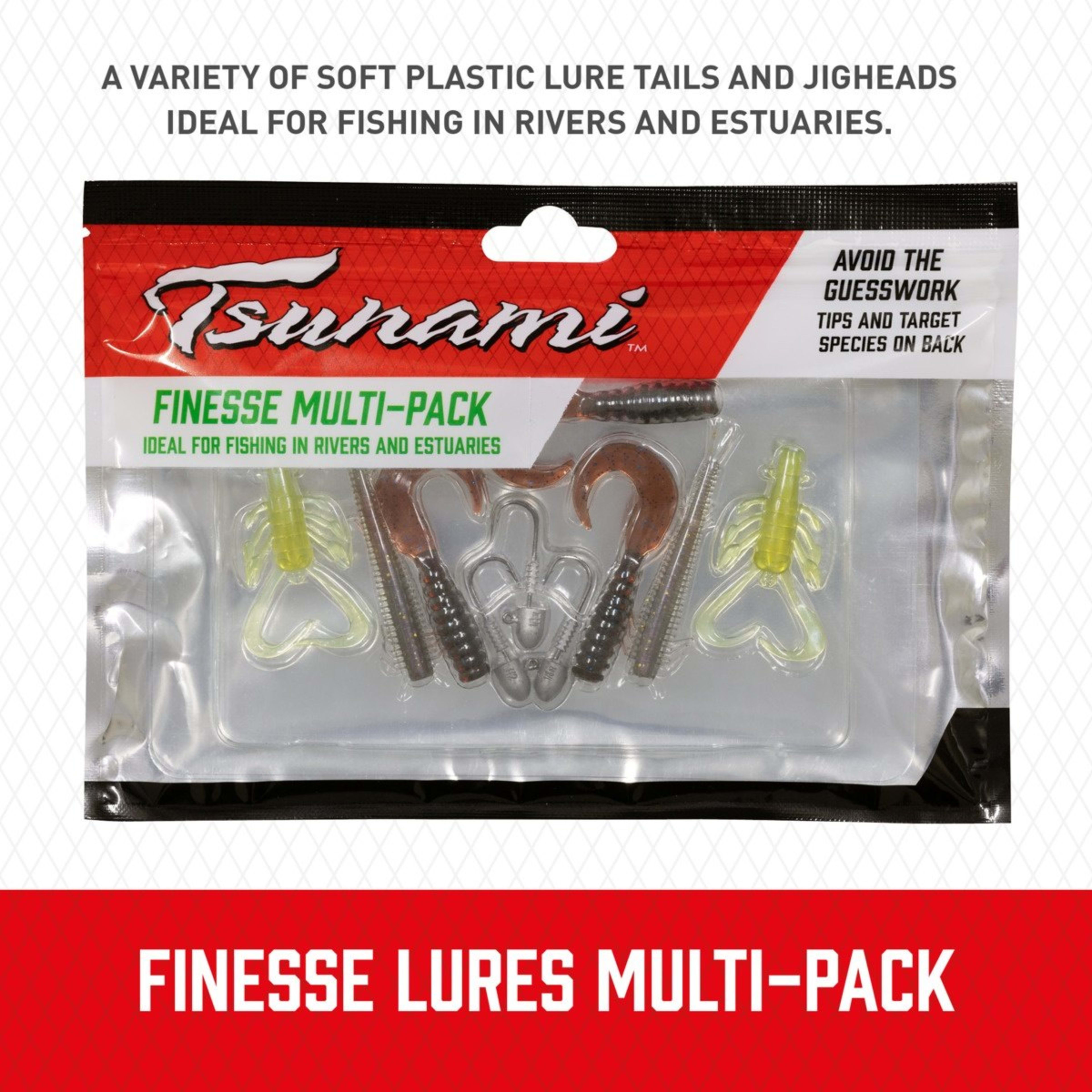 Tsunami Finesse Lures Multi Pack - Kmart