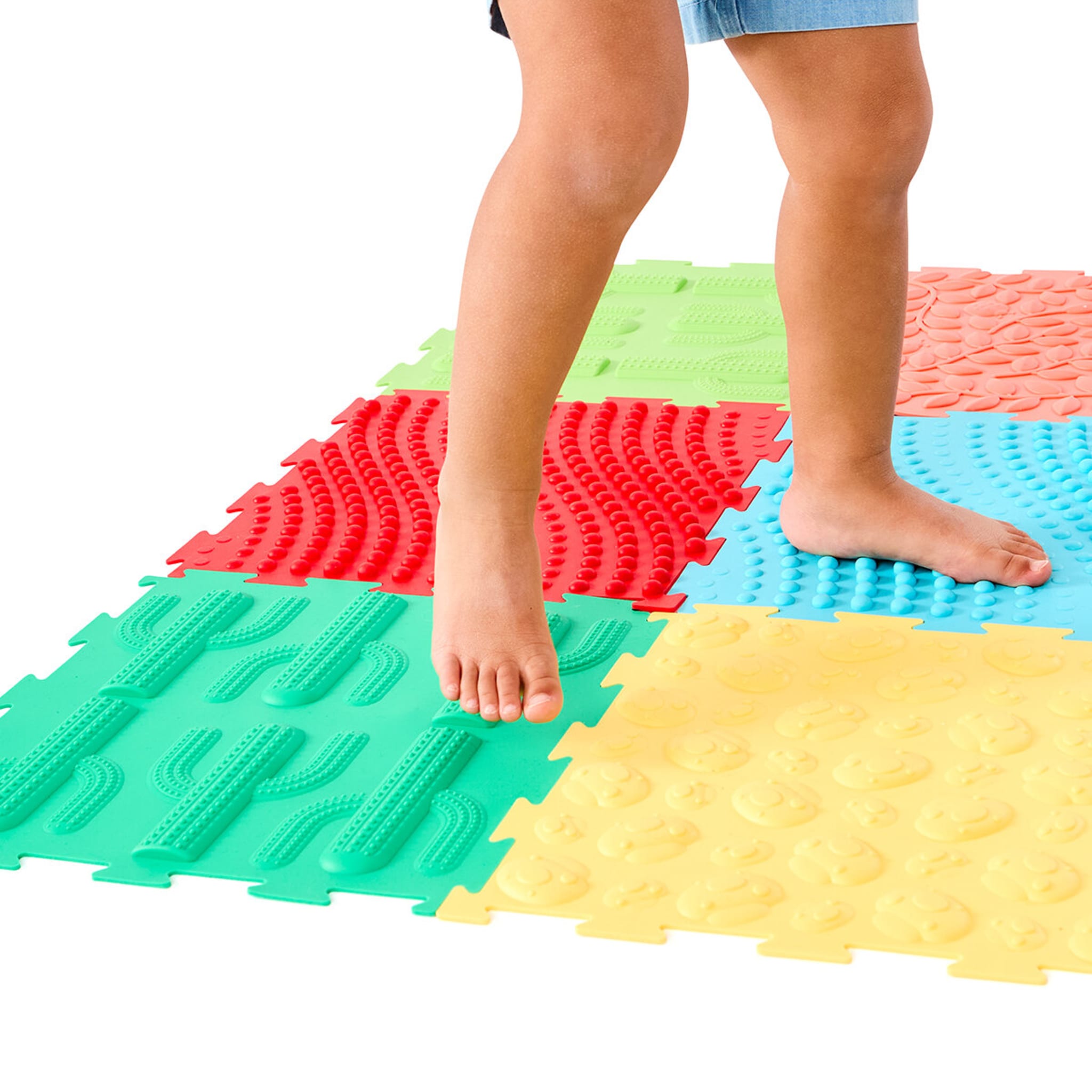 9 Piece Silicone Sensory Mat - Kmart