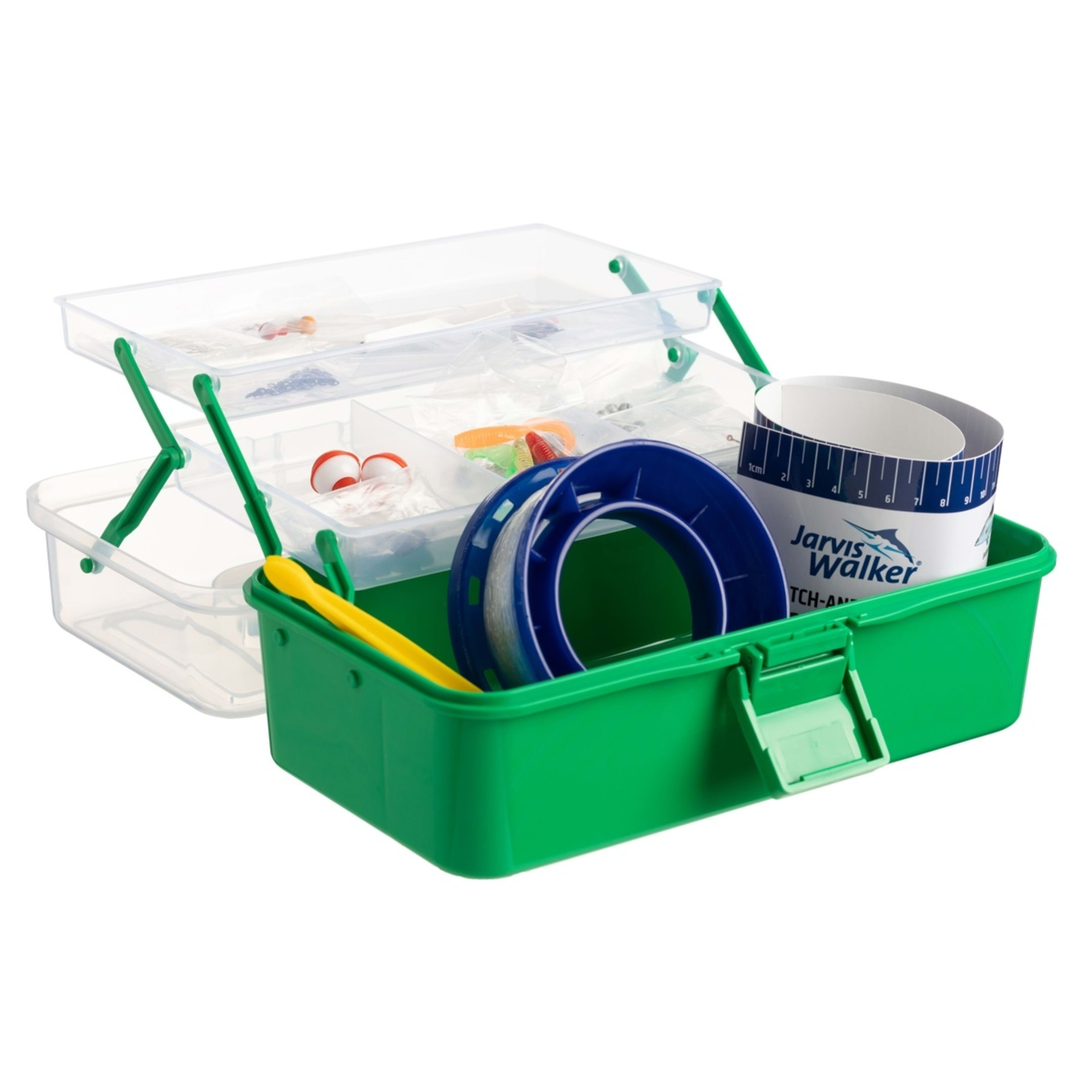 Jarvis Walker Kids Mega Fishing Tackle Box - Green - Kmart