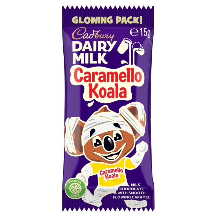 Cadbury 12 Piece Caramello Koala Koala Glow in the Dark Sharepack 180g ...