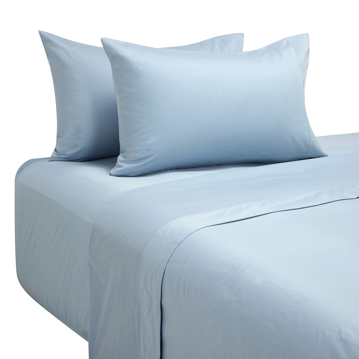 500 Thread Count Australian Grown Cotton Sheet Set - Double Bed, Blue ...
