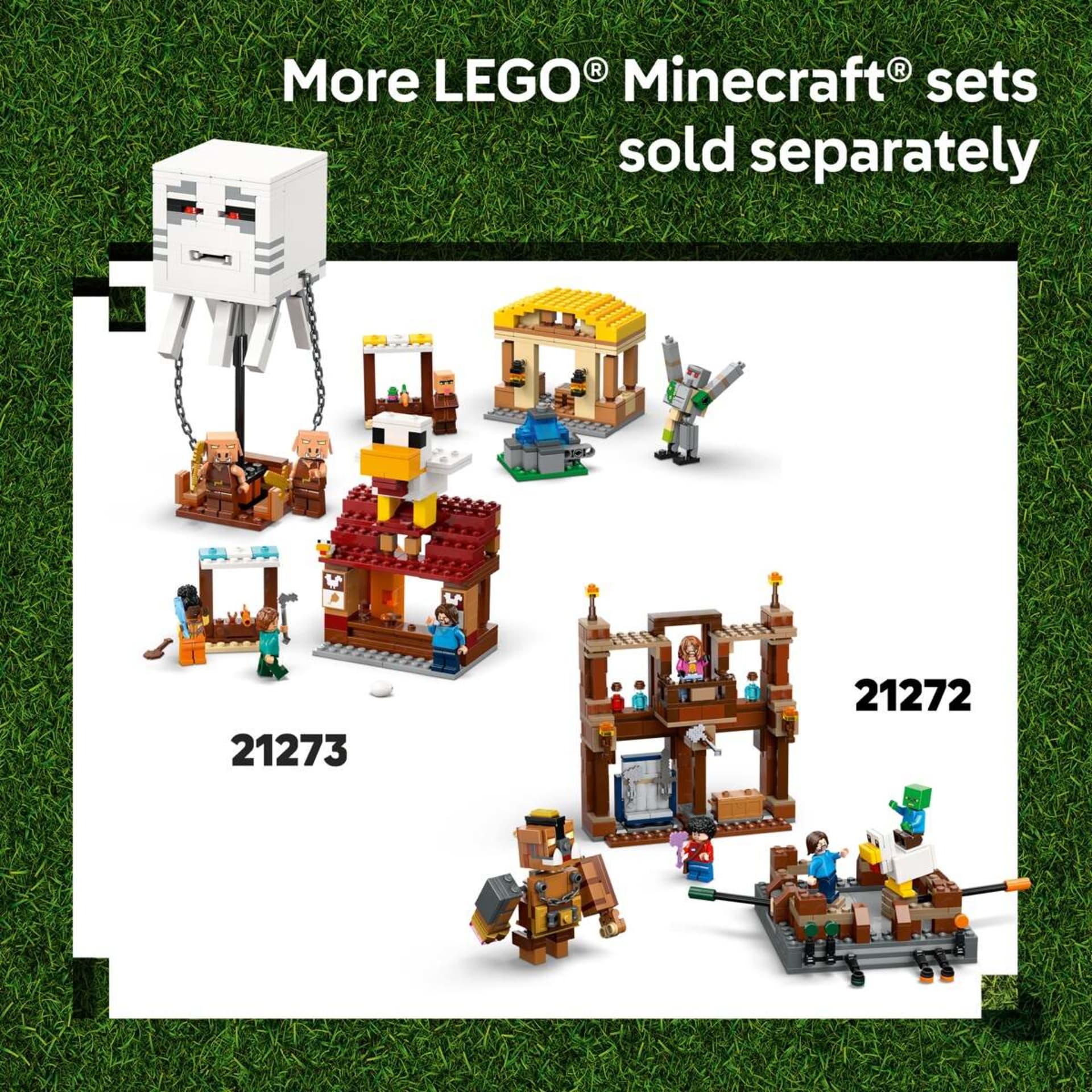 LEGO Minecraft The Ghast Balloon Village Attack 21273 - Kmart