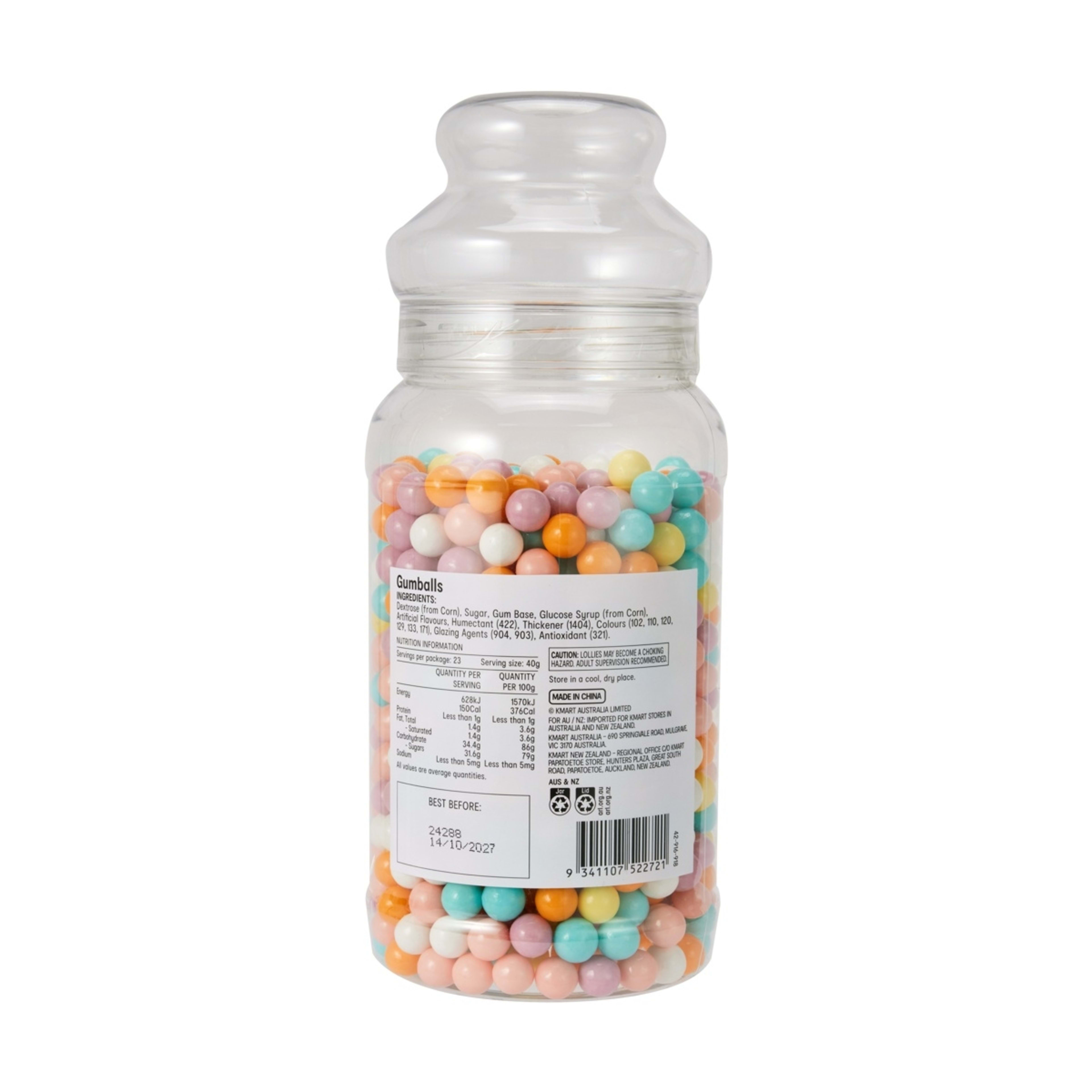 Gumball Jar 950g - Kmart