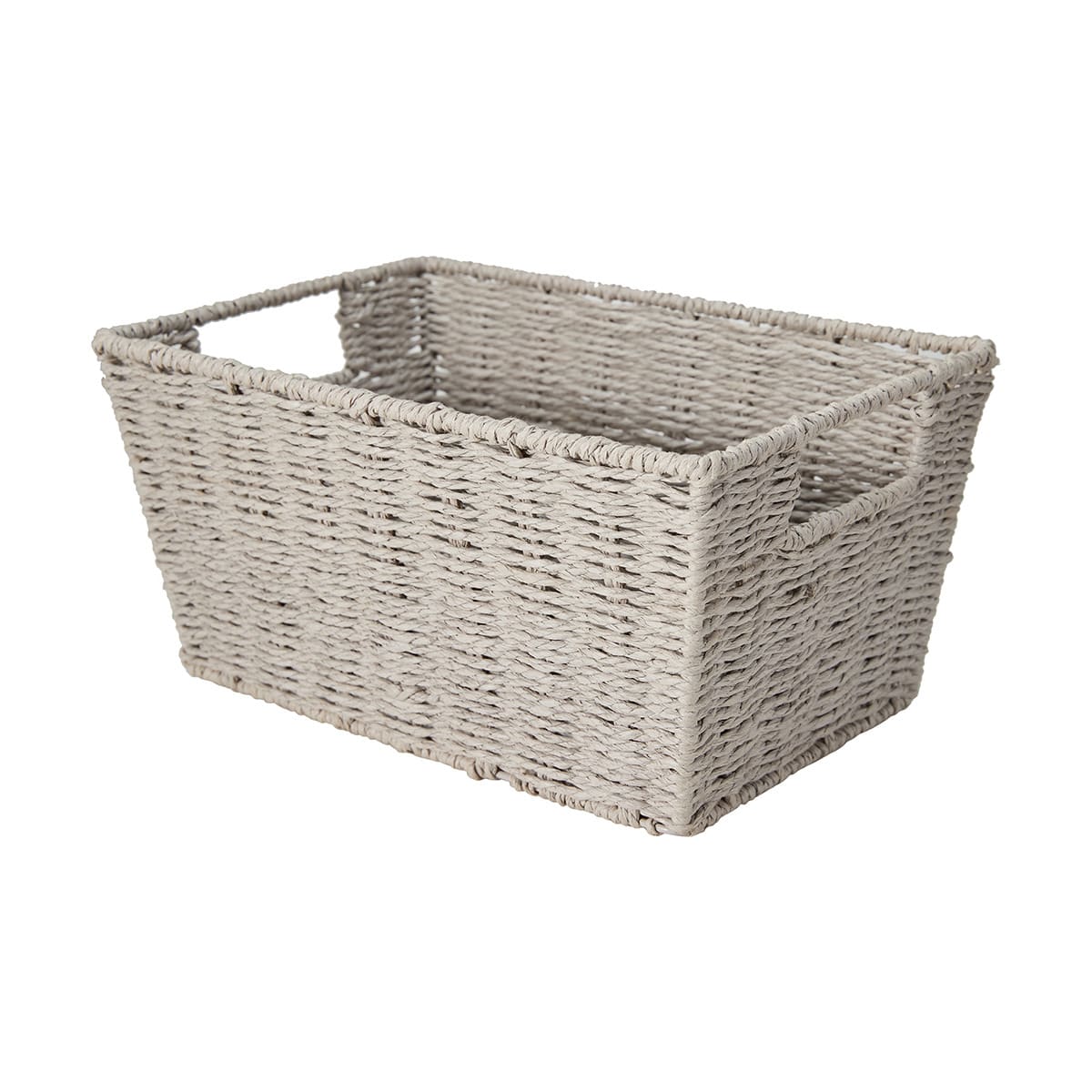 Rectangle Tapered Paper Rope Basket - Grey - Kmart