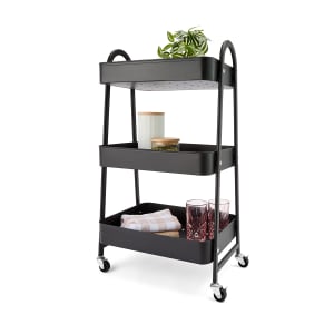 Black 3 Tier Trolley - Kmart NZ