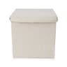 Linen Look Storage Box - Kmart