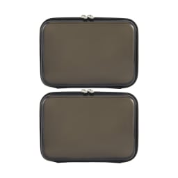 2 Pack Clear Packing Cubes - Black - Kmart NZ