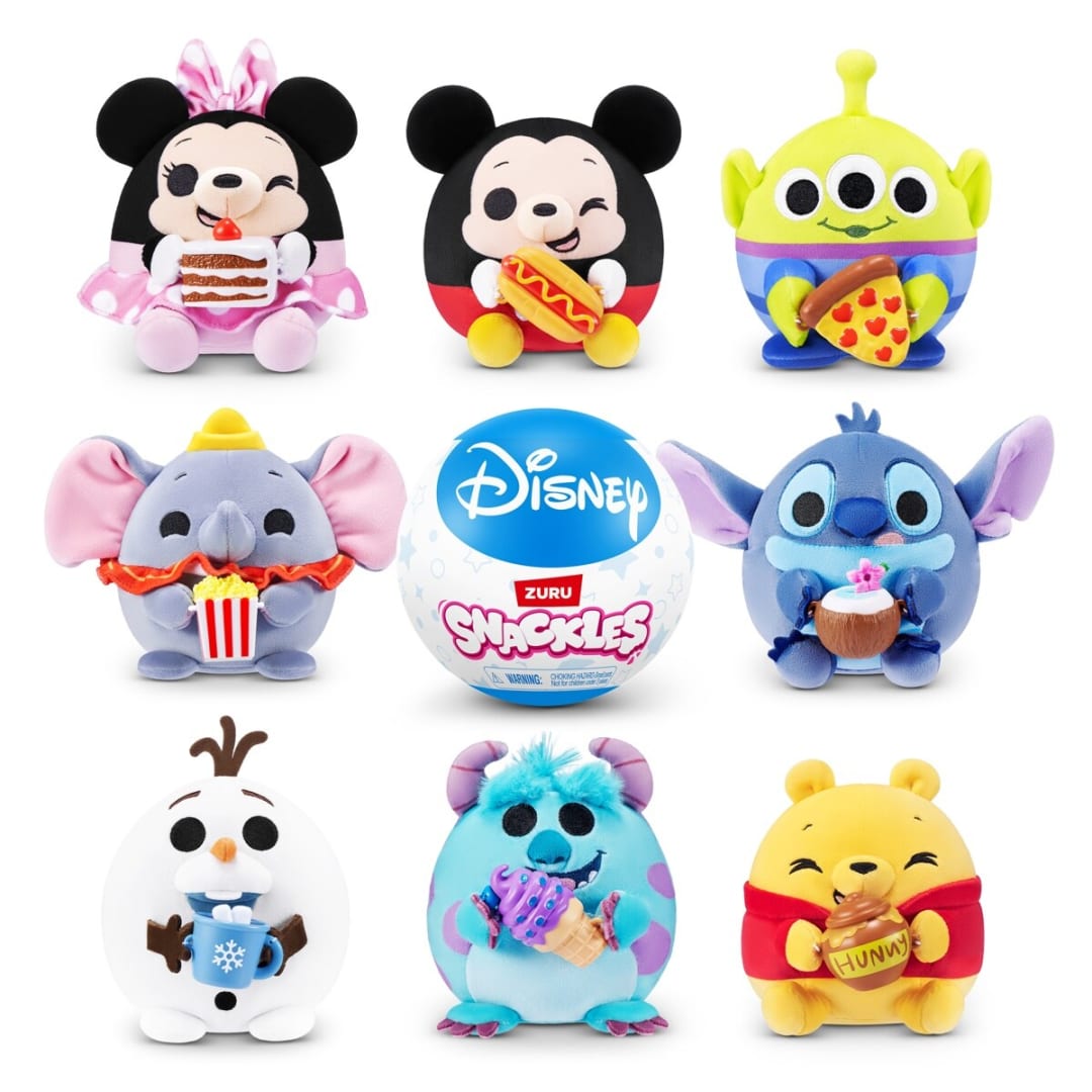 13cm Disney Zuru Snackles Plush Toy - Assorted - Kmart NZ