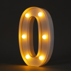 Light Up Number - 0 - Kmart