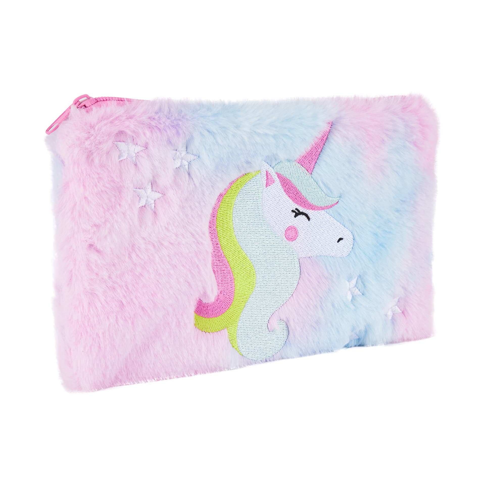 Fluffy Pencil Case - Unicorn - Kmart