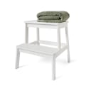Panelled Step Stool - White - Kmart