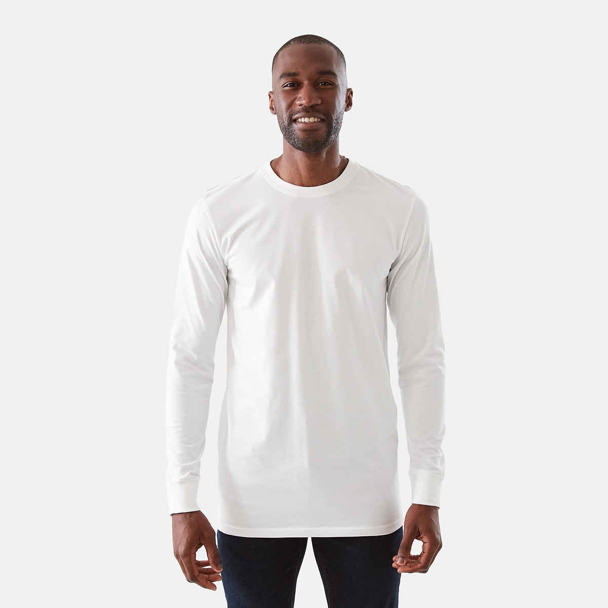 Long Sleeve Australian Grown Cotton Longline T Shirt Kmart