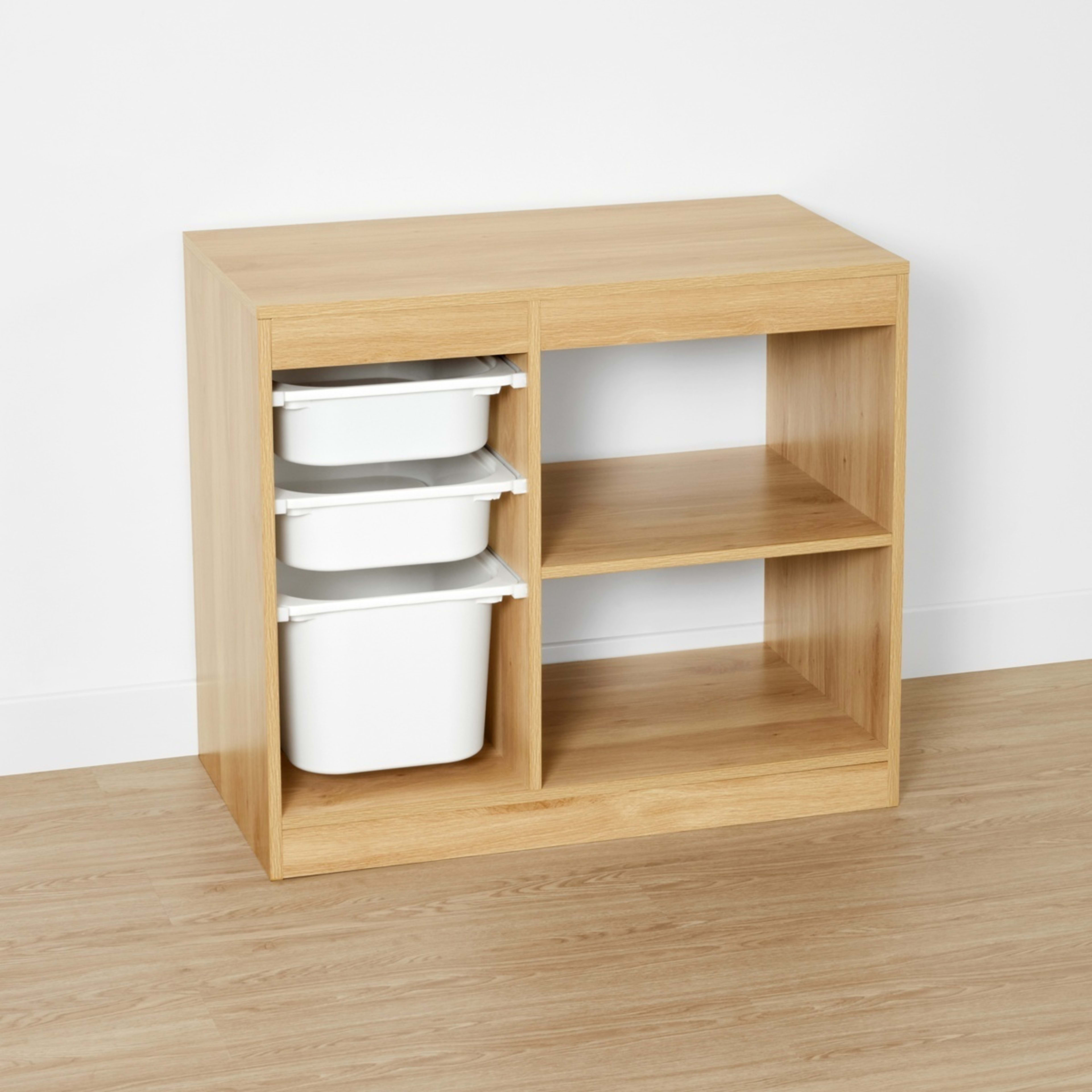 Kids Storage Unit with 3 Tubs - Kmart