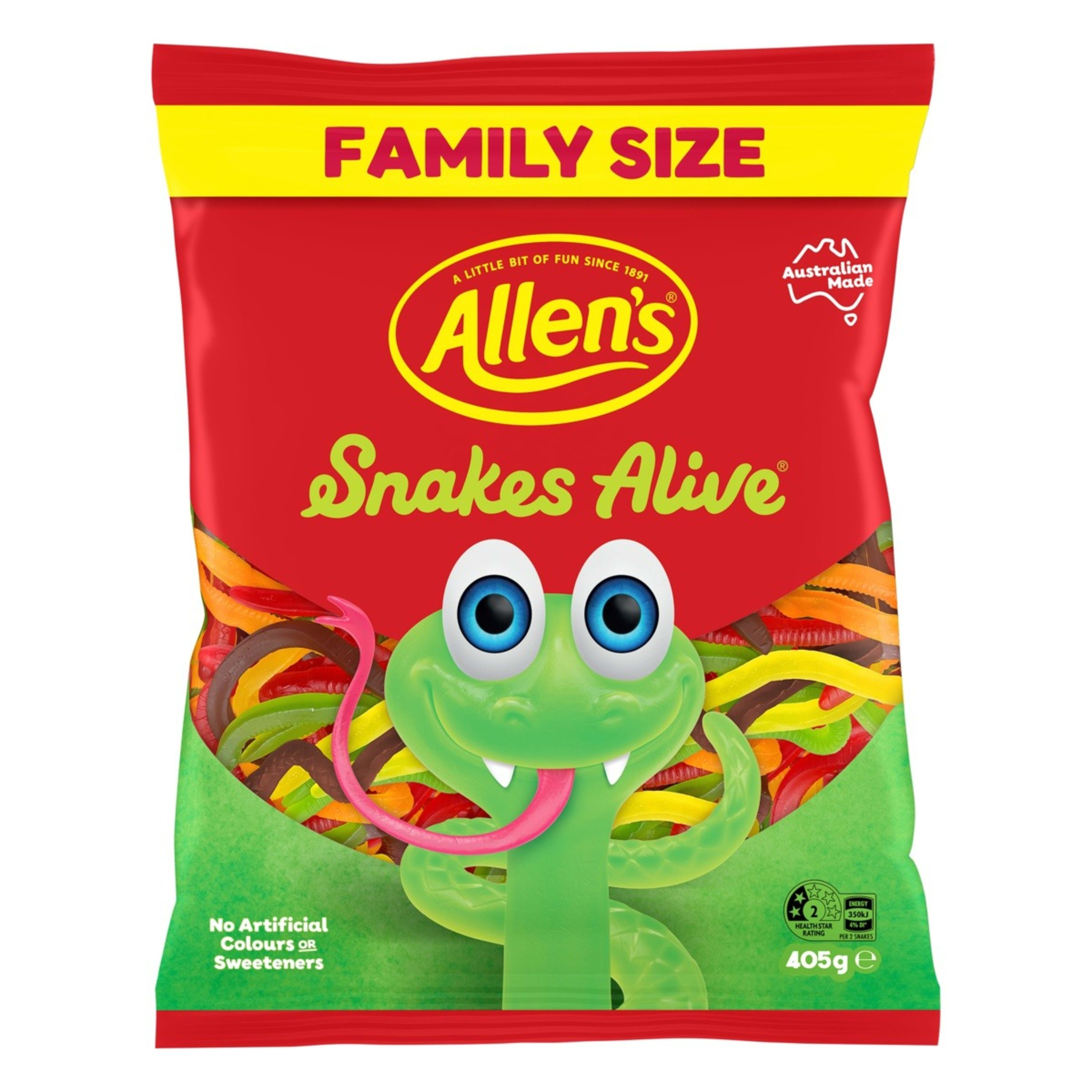 Allen's Snakes Alive 405g - Kmart