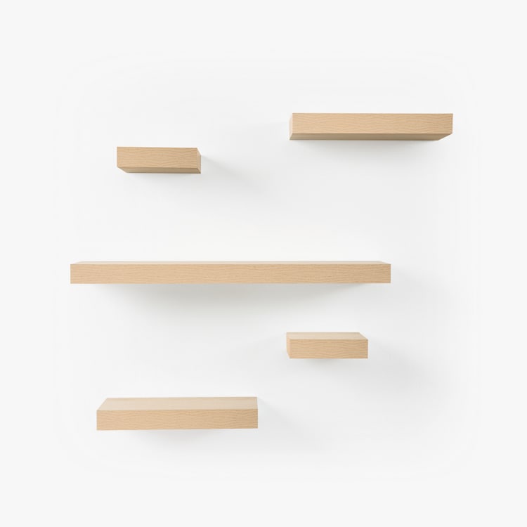 5 Pack Floating Shelves - Oak Look - Kmart NZ