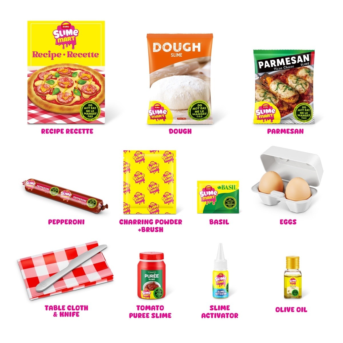 13 Piece Zuru Slime Mart Make Your Own Realistic Slime Food Playset ...