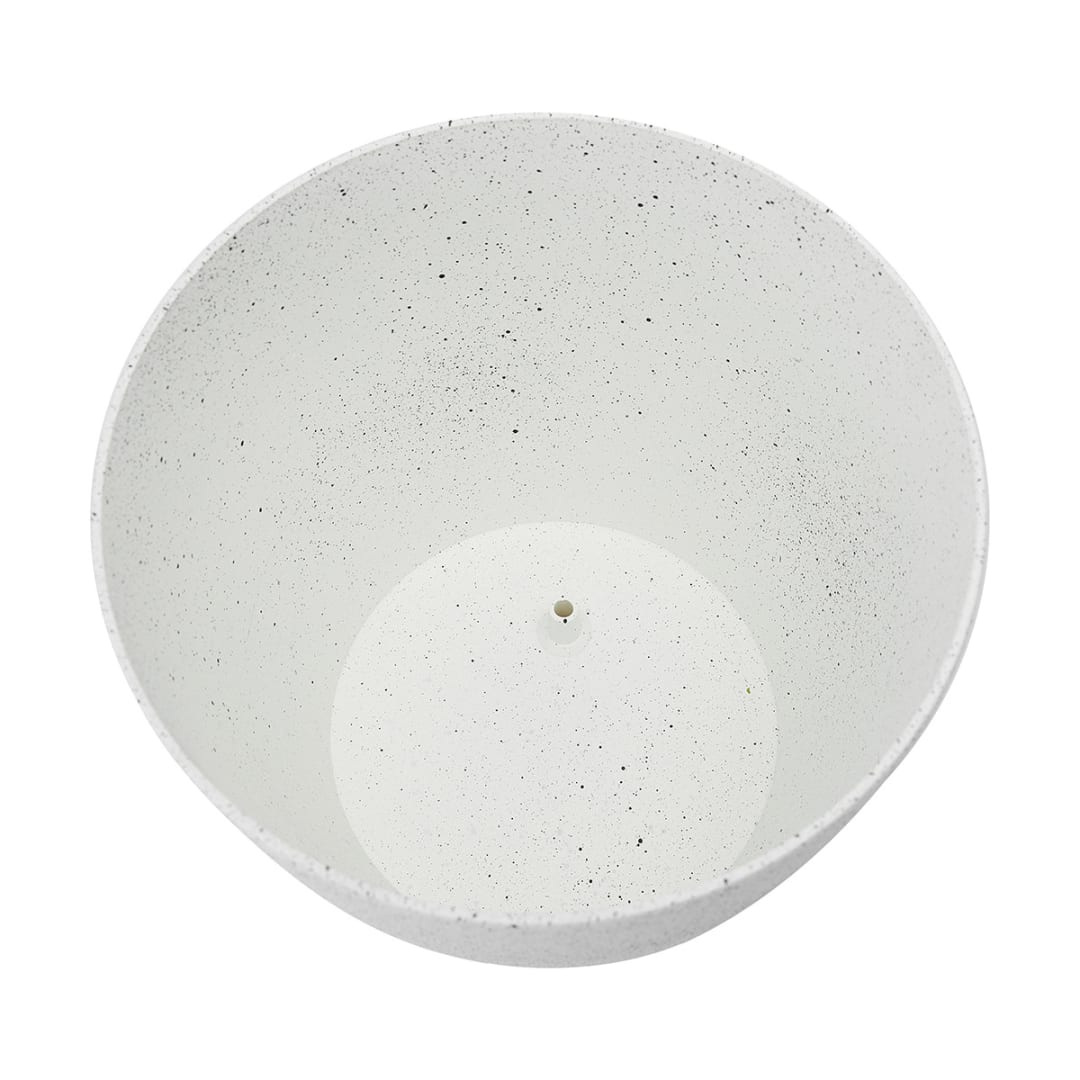 28cm Textured Pot - White - Kmart