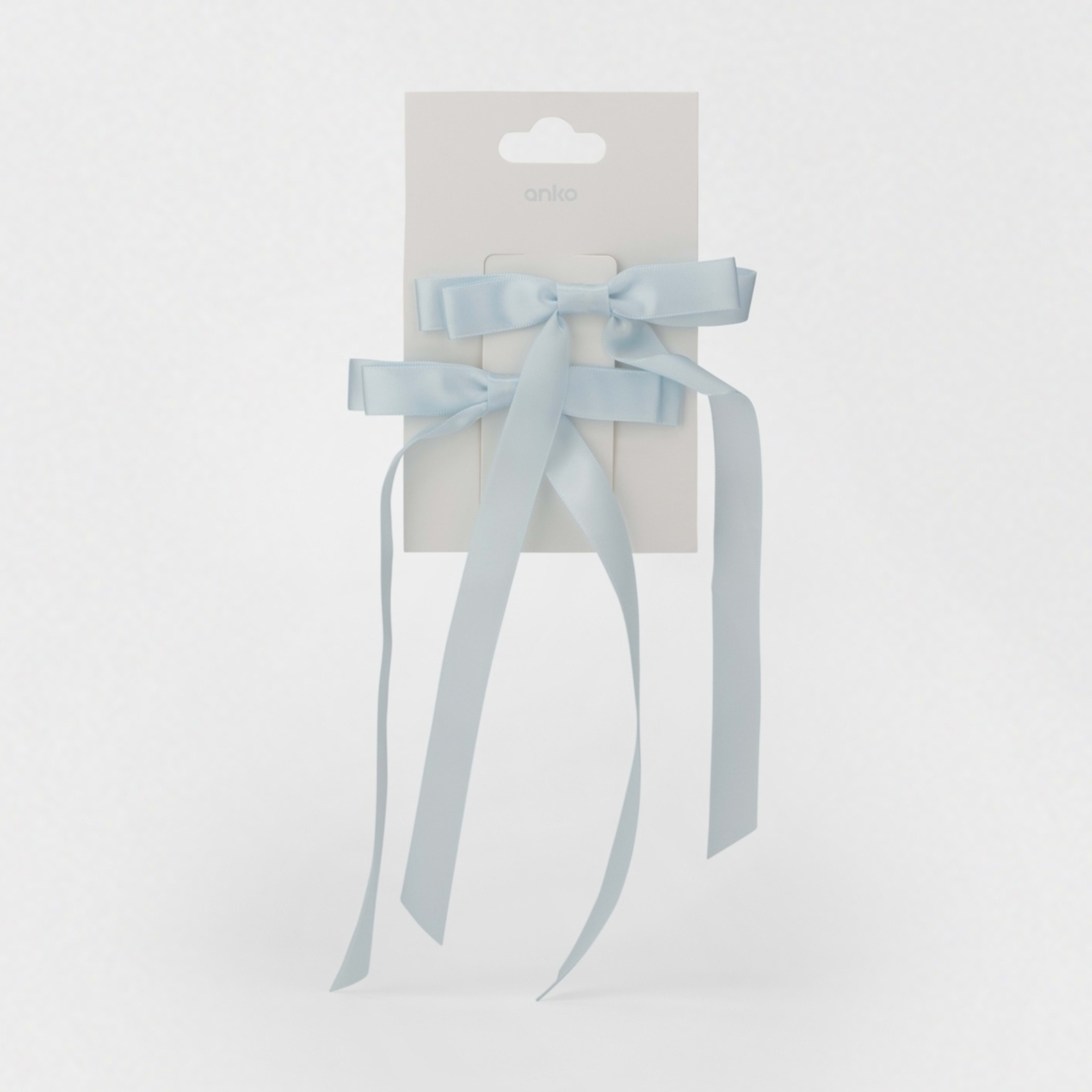 2 Pack Baby Blue Bow Slide Hair Clips - Kmart