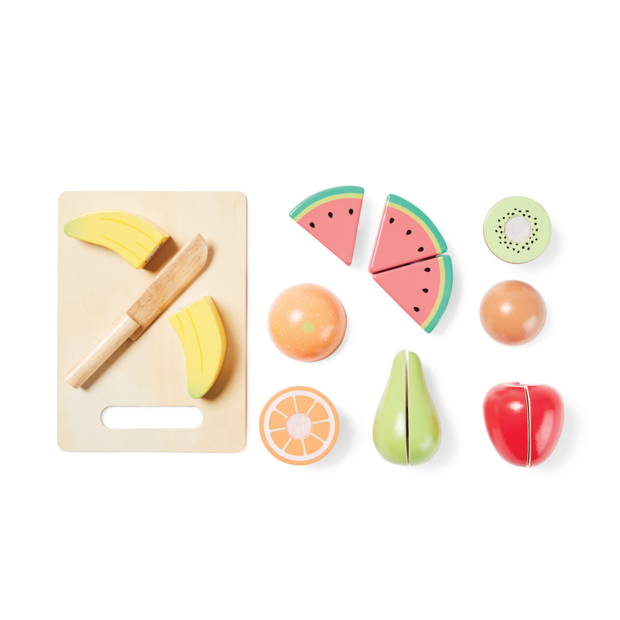 8 Piece Wooden Fruit Cutting Set - Kmart
