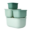 4 Piece Rectangle Nested Food Storage Set - Green - Kmart