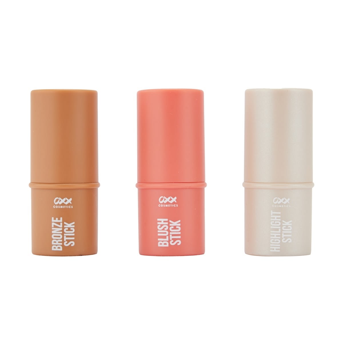 OXX Cosmetics 3 Piece Mini Face Kit - Caramel, Cherry and Champagne - Kmart