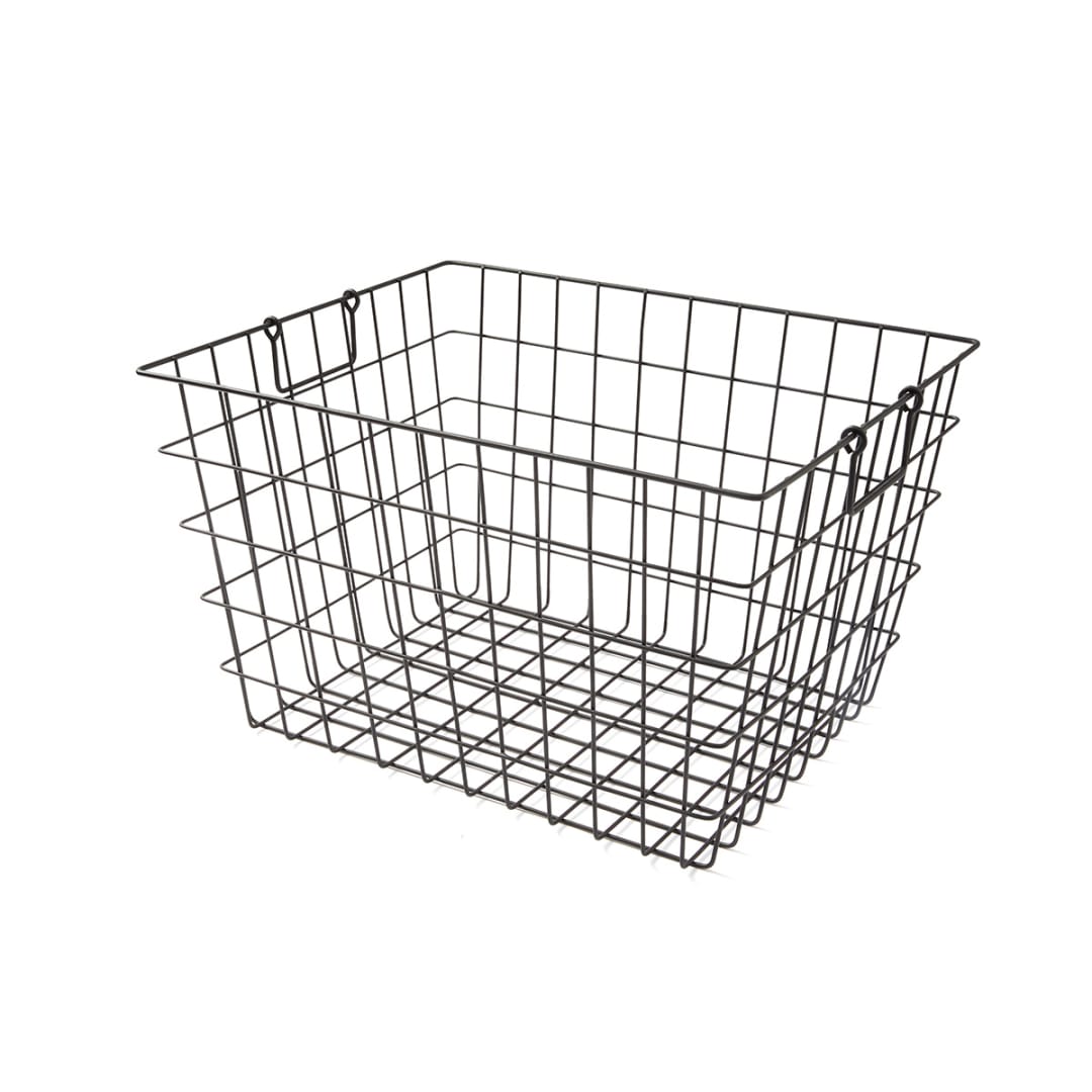 Rectangle Wire Basket - Large, Black - Kmart