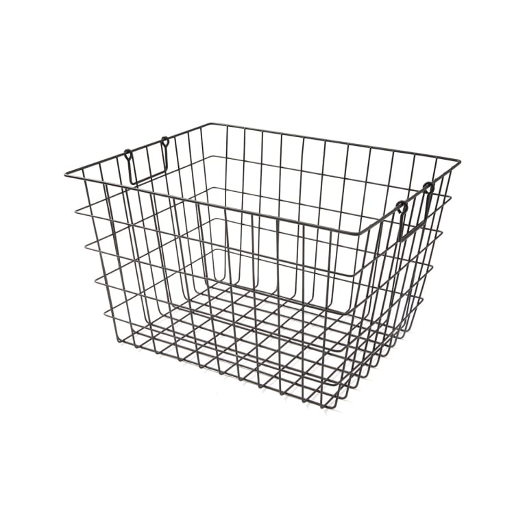 Rectangle Wire Basket - Large, Black - Kmart