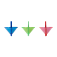 3 Pack Spinning Top Markers - Kmart