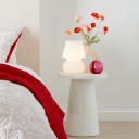 White Textured Side Table - Kmart