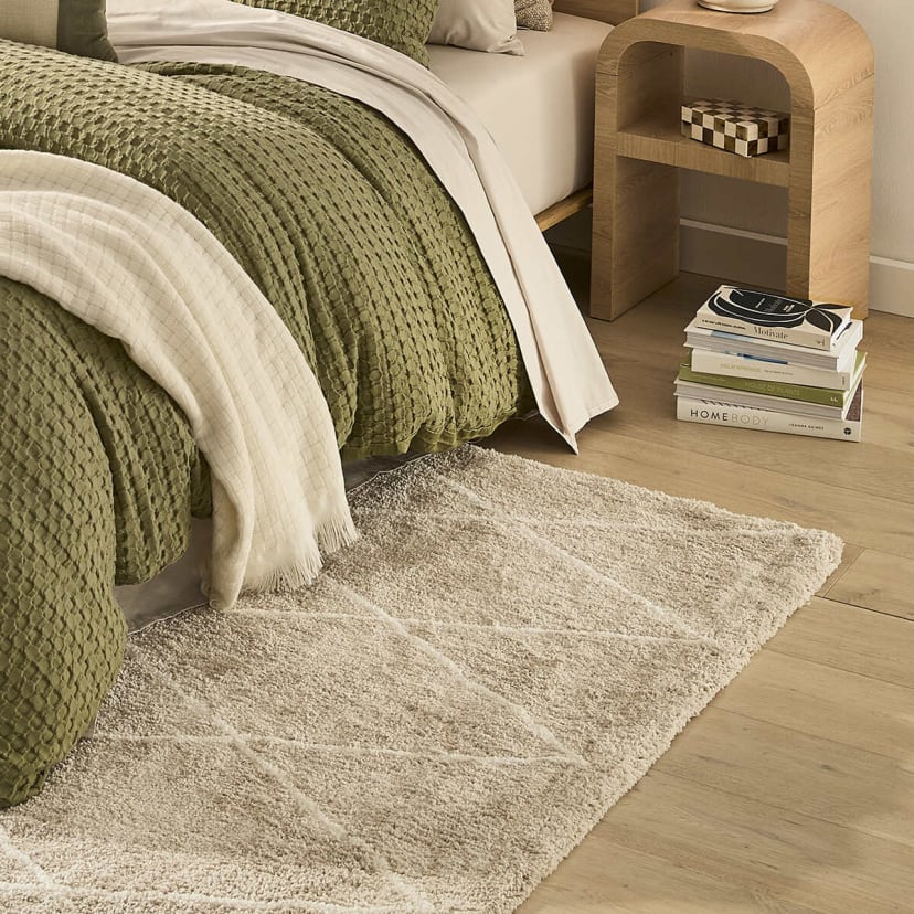 Trellis Rug - Natural, Large - 235cm x 160cm - Kmart