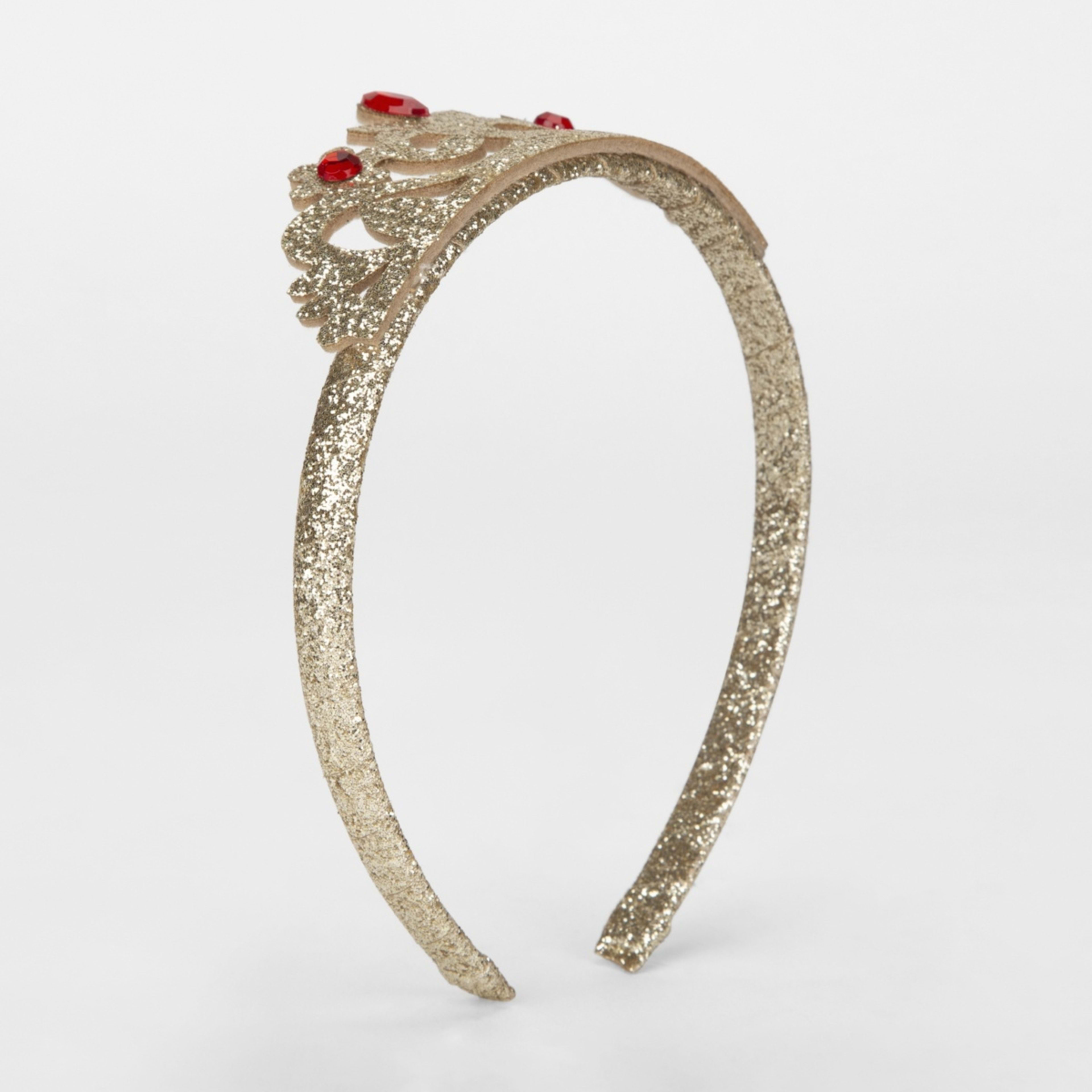 Tiara Headband - Gold Look and Red - Kmart