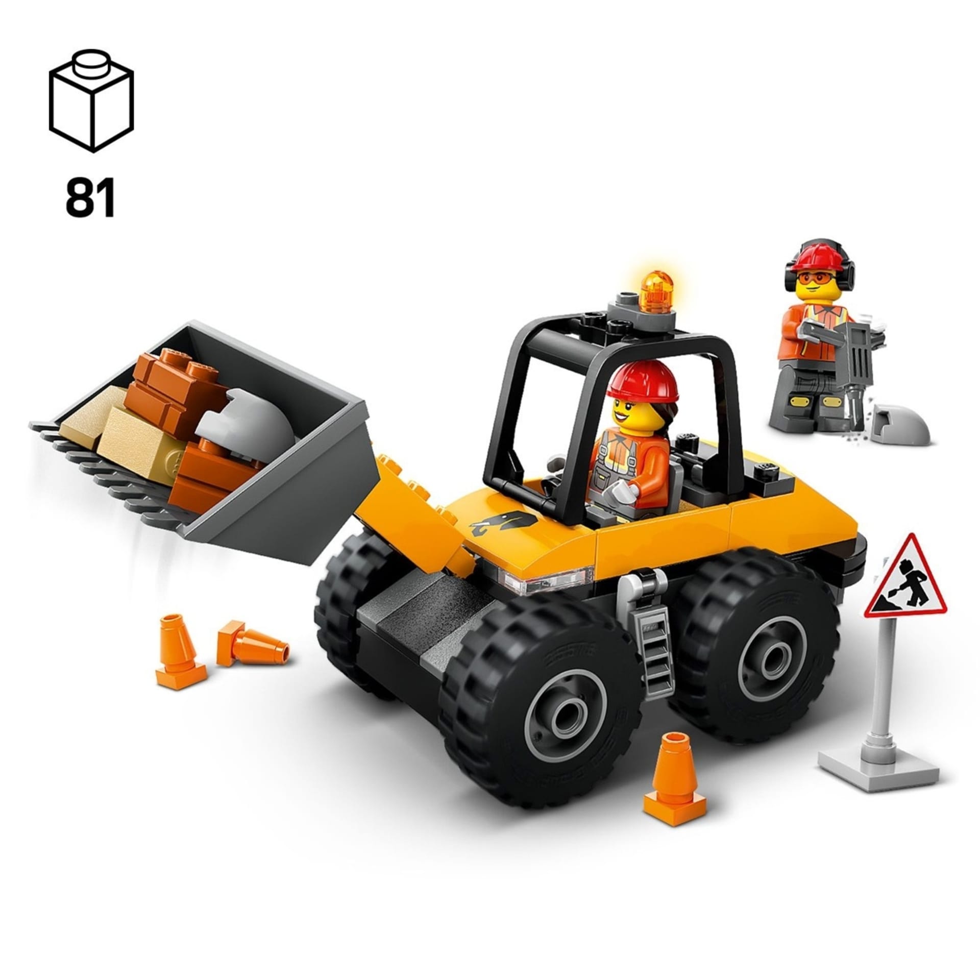 LEGO City Yellow Construction Wheel Loader 60450 - Kmart
