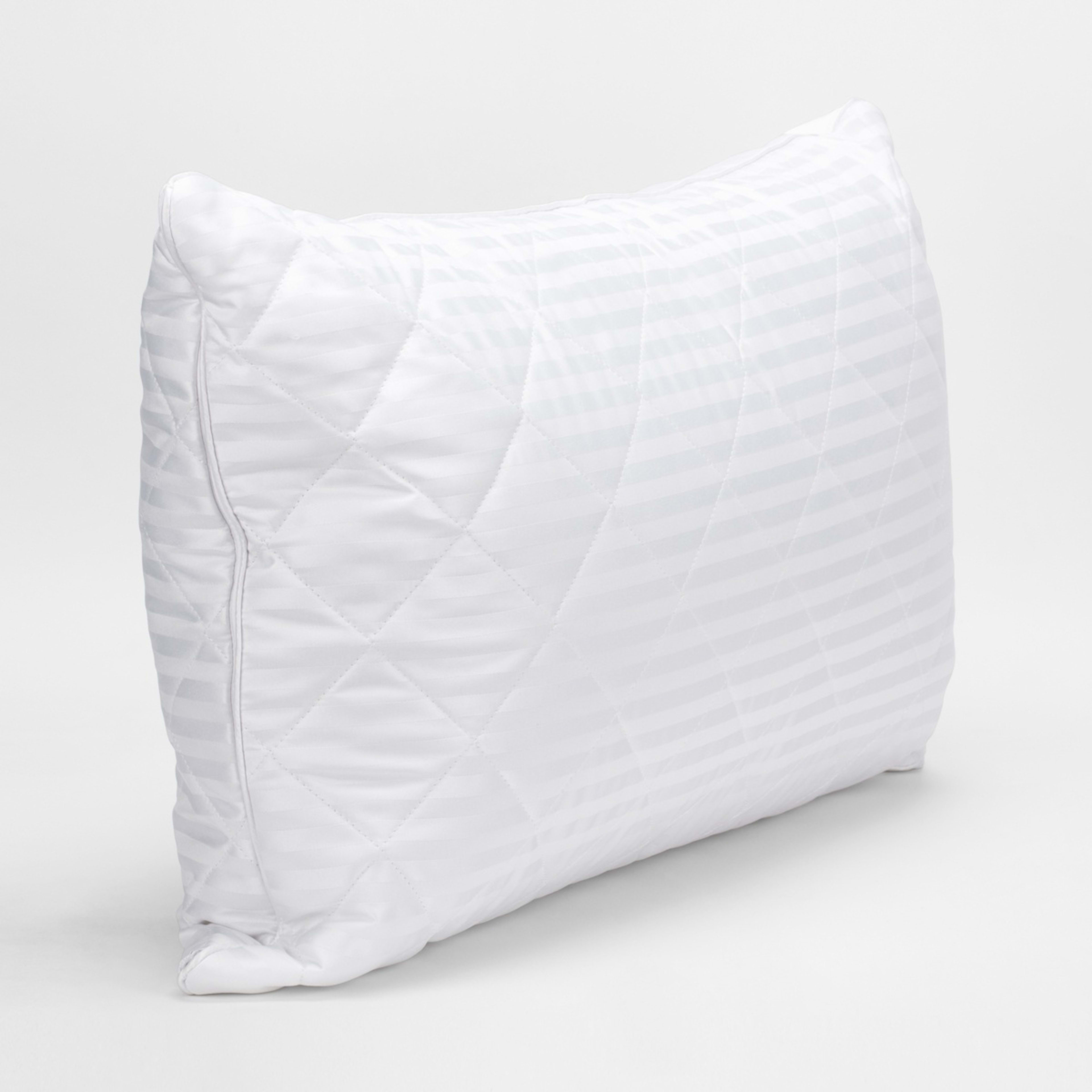 Luxury Quilted Pillow - High Profile, White - Kmart