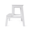 Panelled Step Stool - White - Kmart