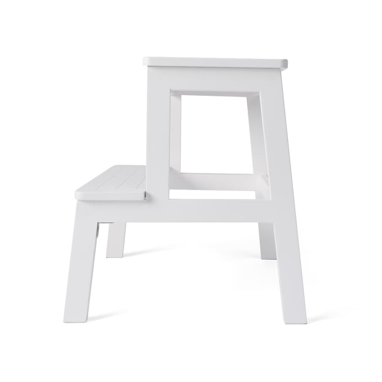 Panelled Step Stool - White - Kmart