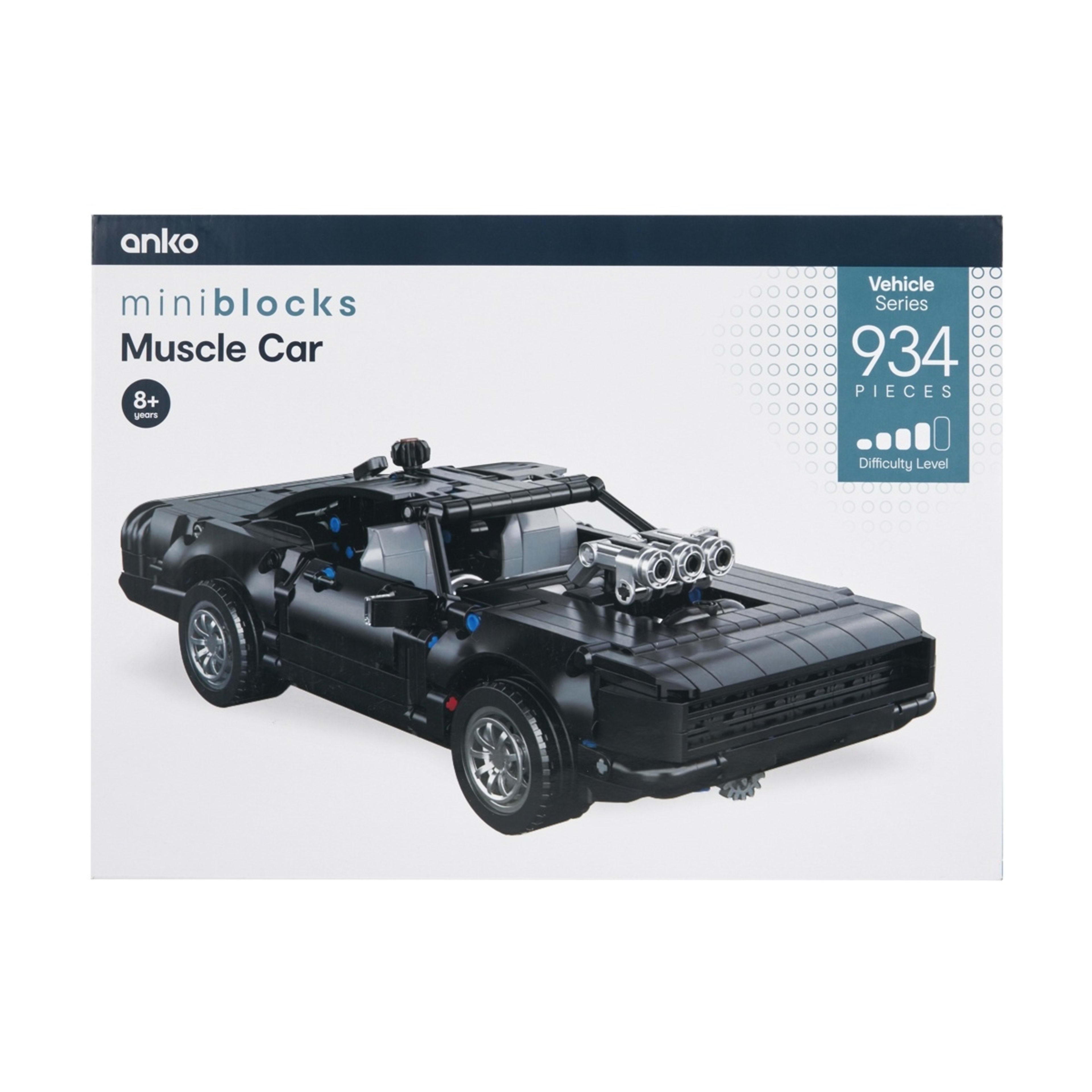 934 Piece Mini Blocks Vehicle Series: Muscle Car - Kmart