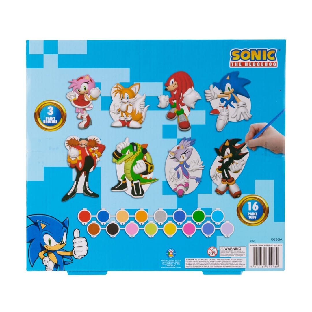 Sonic The Hedgehog Paint Your Own Sonic and Friends Kit - Kmart
