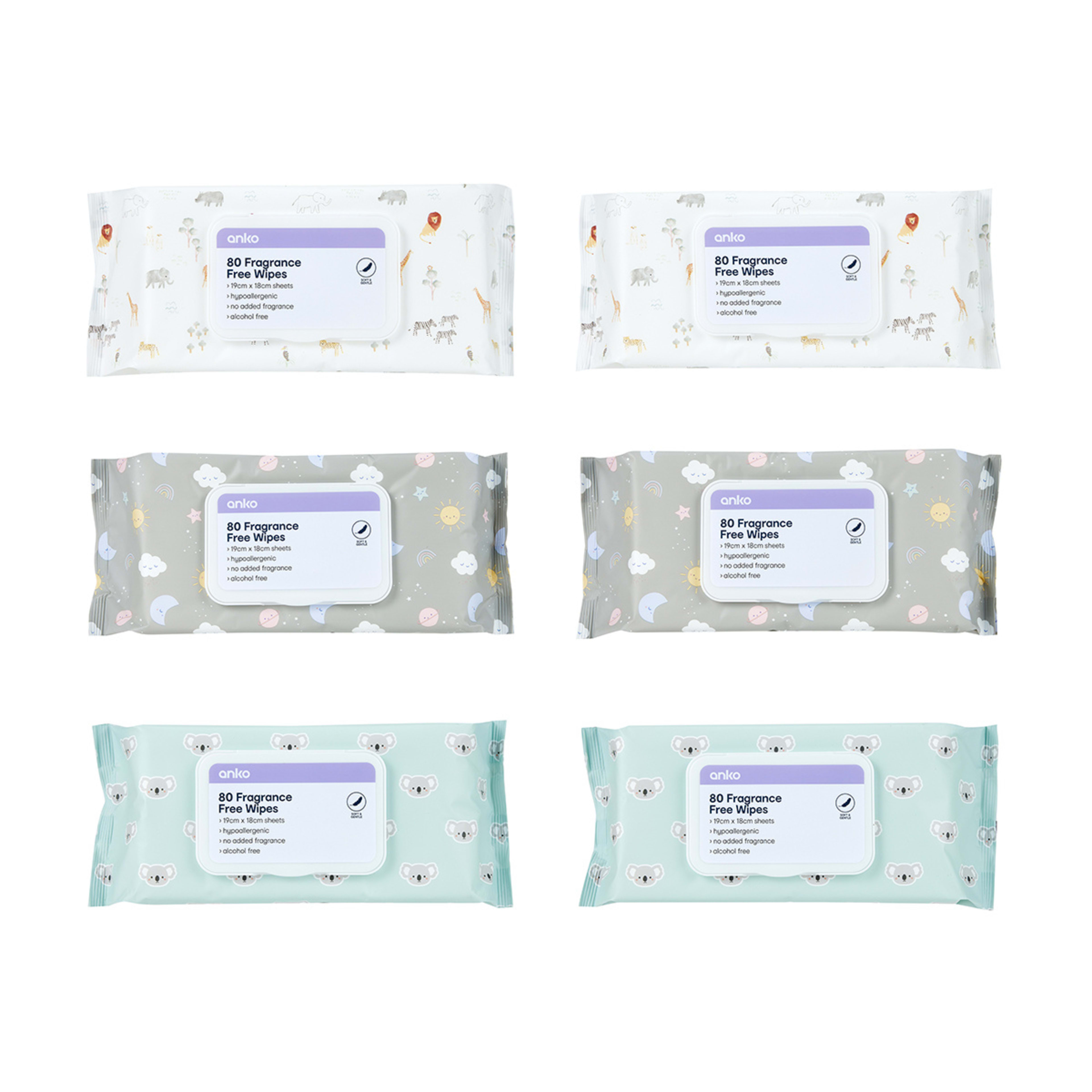 480 Pack Fragrance Free Wipes - Kmart