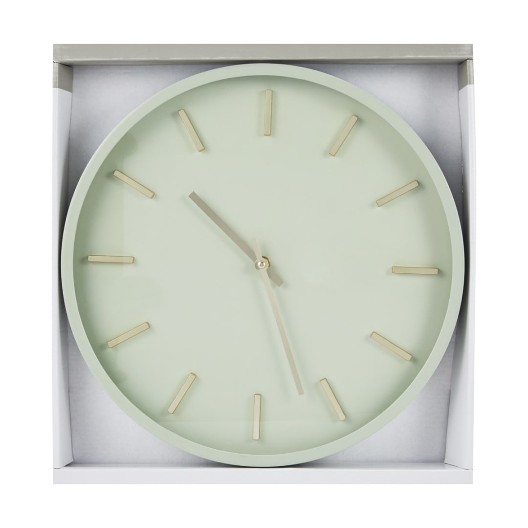 Sage and Gold Look Clock - Kmart