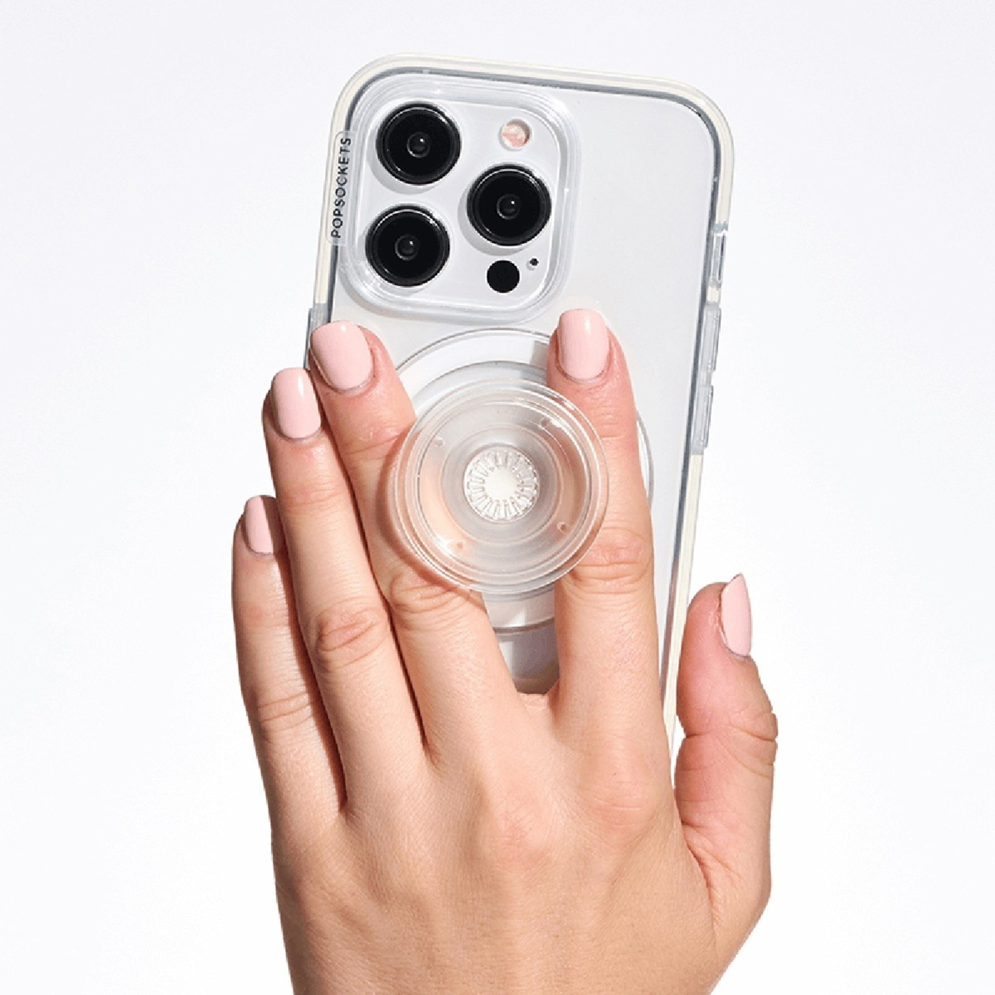 PopSockets PopGrip Swappable Phone Holder and Stand - Clear - Kmart