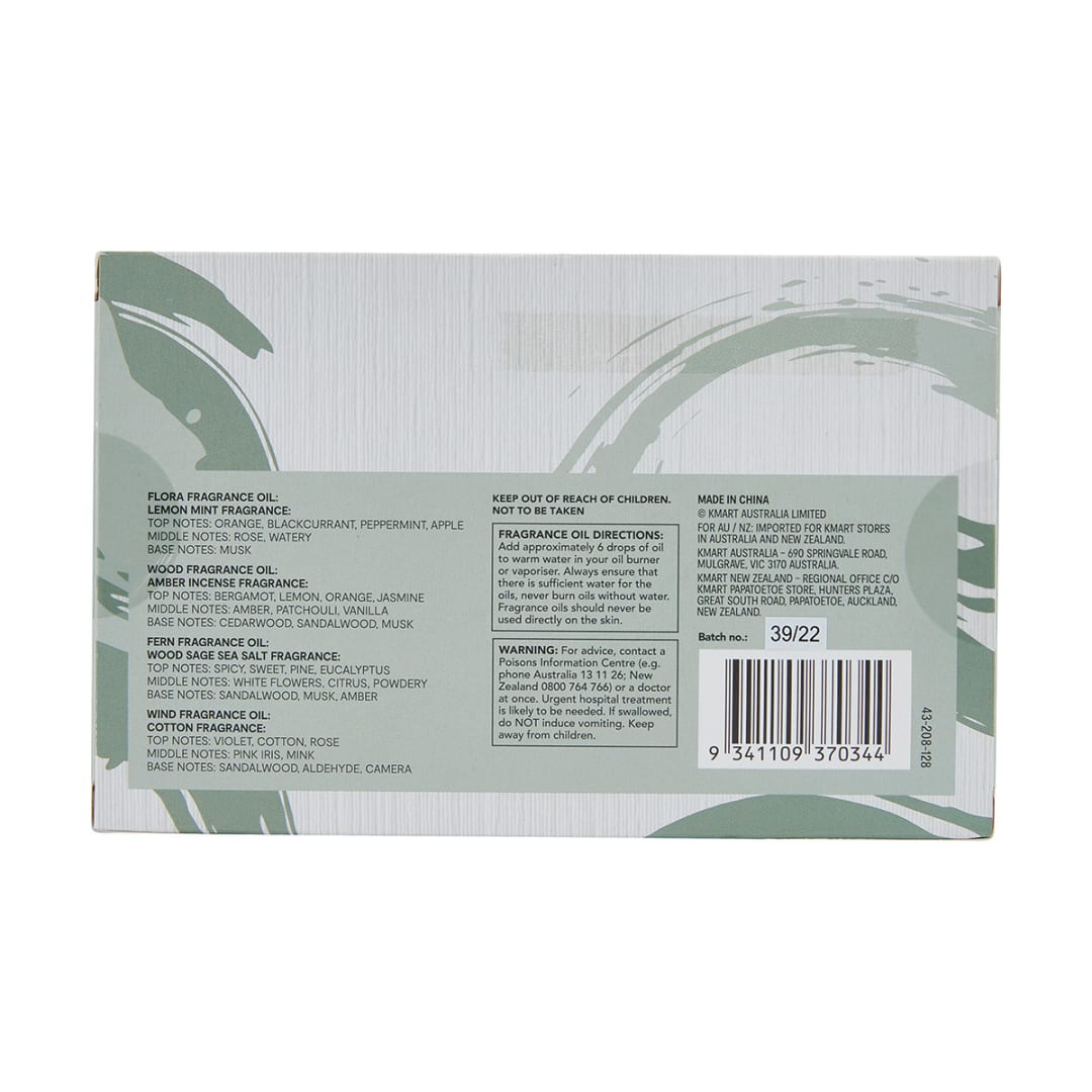 4 Pack The Earth Collection Fragrance Oil - Kmart