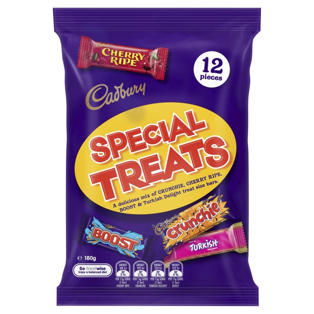 Cadbury Special Treats Chocolate Share Pack 12 Pieces 180g - Kmart