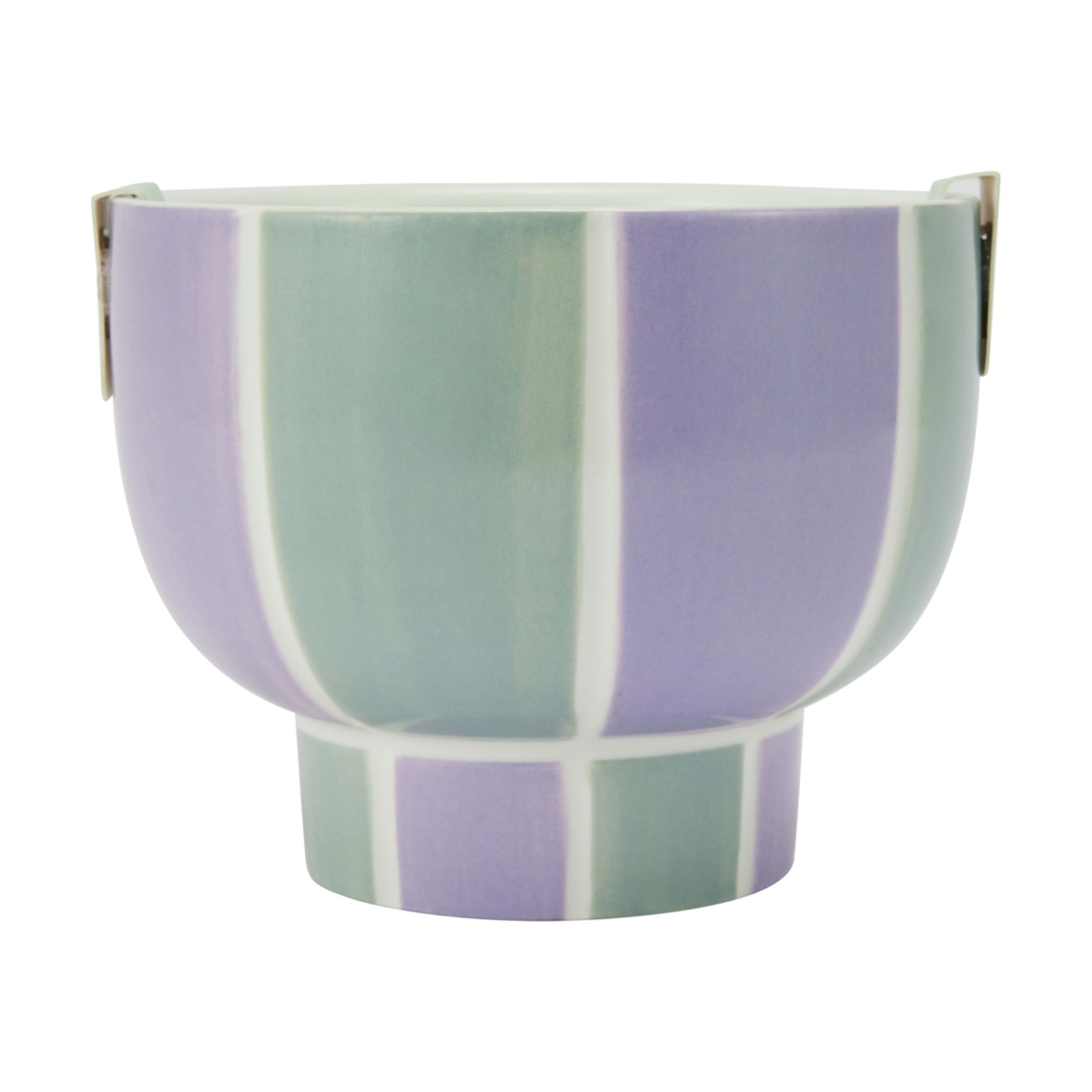 Tangerine and Berry Stripe Pedestal Fragrant Candle - Kmart