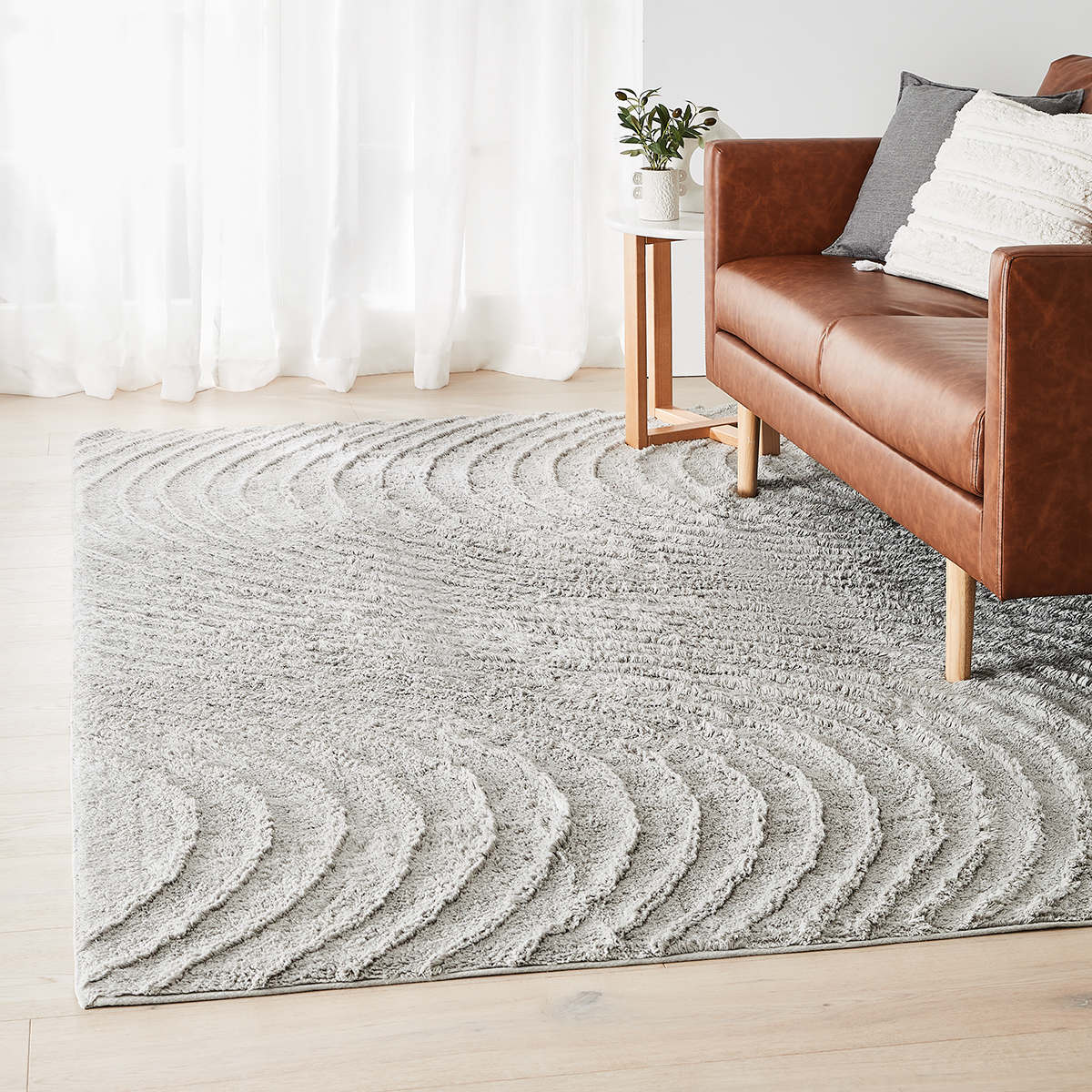 Axel Tufted Rug - Grey, Extra Large - 270cm x 180cm - Kmart