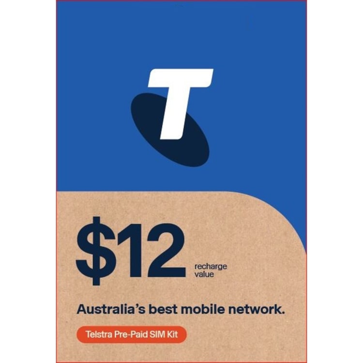 Telstra $12 Pre-Paid SIM Kit - Kmart