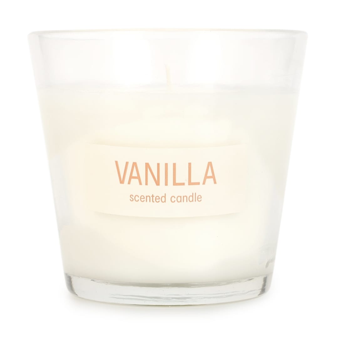 Vanilla and Jasmine Fragrant Candle In Glass - Kmart