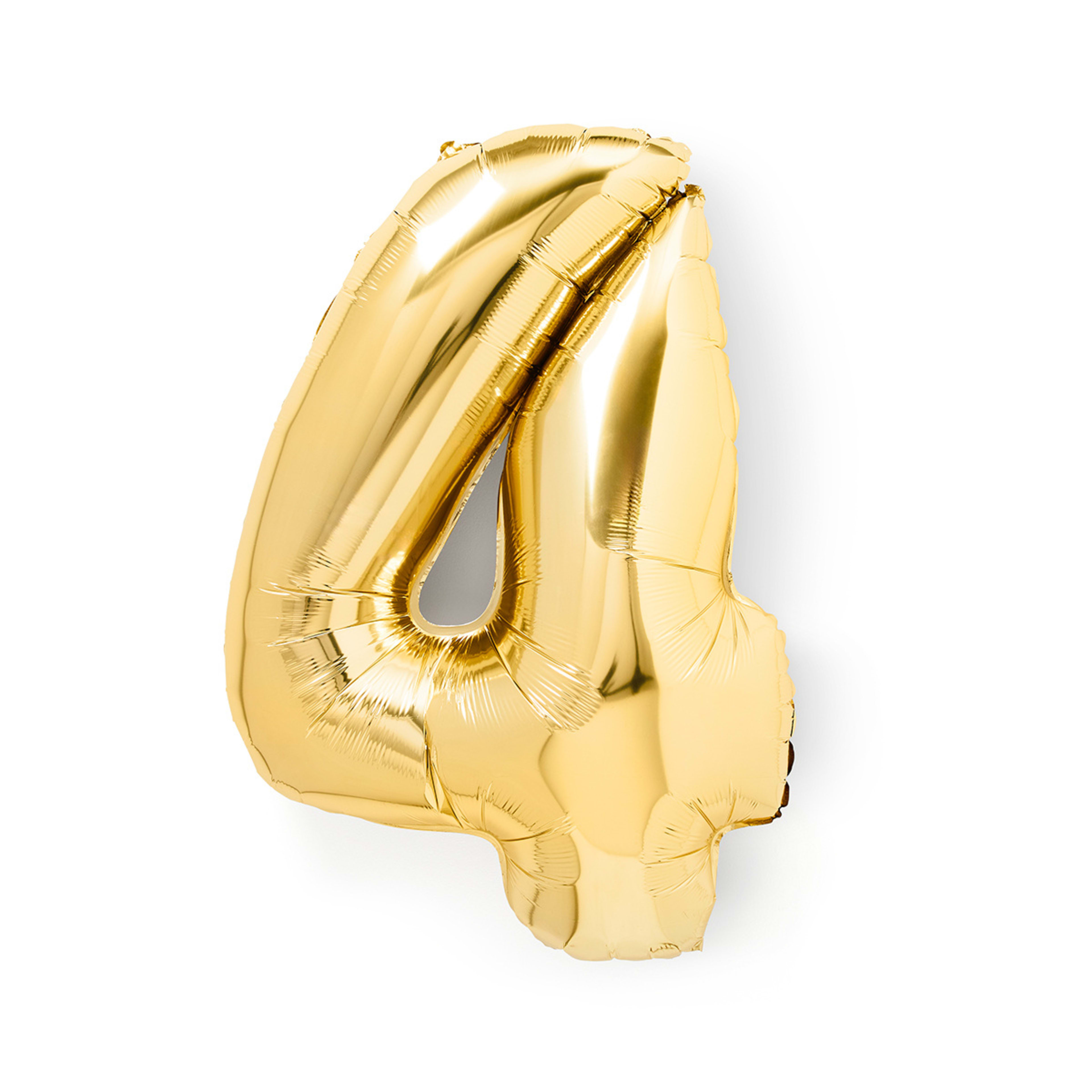 Gold Look Giant Number 4 Foil Balloon - Kmart