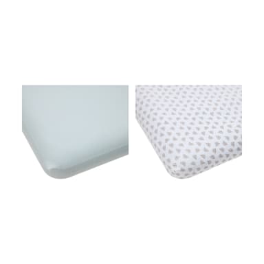 2 Pack 225 Thread Count Organic Cotton Fitted Cot Sheets - Bears and ...